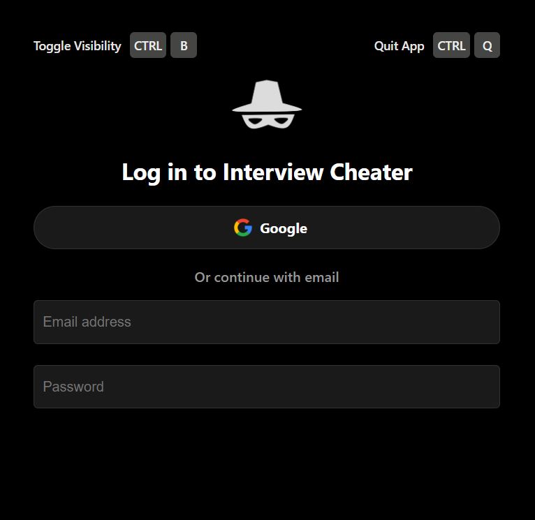 Interview Cheater - Undetectable Interview AI